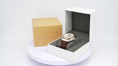 Vintage Distressed Leather Watch Box - Retro Style Watch Storage Case