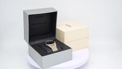 Mini Watch Storage Box - 2-Slot Small Case for Bedside & Dresser