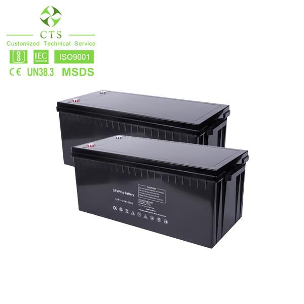 Quality BMS RV Camper Battery 2560Wh 24V 100Ah Lithium Battery For Camper Van for sale
