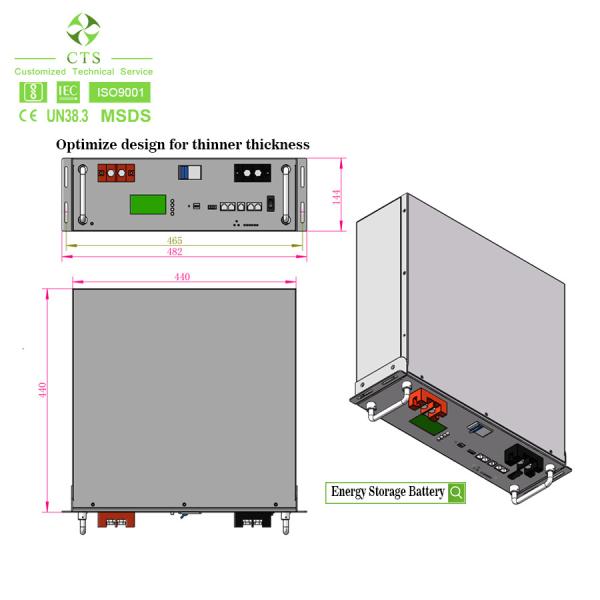 Quality CTS 48v 20kwh Lithium Ion Battery Energy Storage Cabinet For Efficient Solar for sale