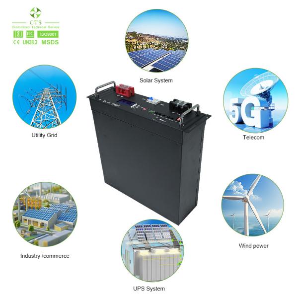 Quality CTS 48v 20kwh Lifepo4 Batteries Solar Battery Storage System For Telecom / Wind for sale