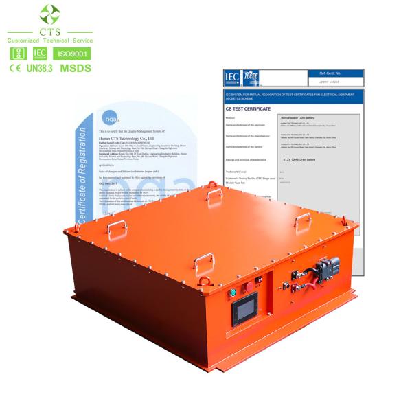 Quality CTS Rechargeable Lifepo4 Battery 48V 302Ah 15kwh With LED Display For Tramcar for sale