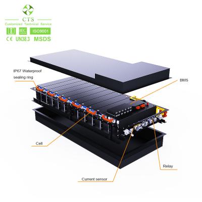 China Manufacturer directly electric car battery 345V 384V 450V 210Ah 280Ah EV truck battery pack with cooling for sale