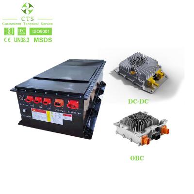China CTS hot sale 96v 300ah 400ah li ion lithium battery pack for electric vehicle bus truck with smart BMS for sale