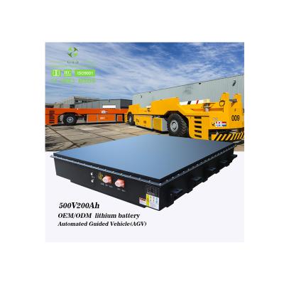 Cina CTS High Voltage AGV 500V 200Ah 100kWh Lithium Ion EV Battery Pack per veicoli per macchine da costruzione in vendita