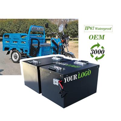 China CTS Customized Electric Tricycle Lithium Battery 48V 72V 105Ah 200Ah Electric Three Wheeler Lifepo4 Batteries with Long Cyclelife for sale