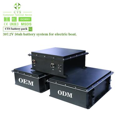 China Lithium 307.2v 50ah Lifepo4 Battery Pack For Electric Boat Marine Yacht for sale