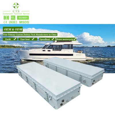 China Rechargeable 530V 120kwh Lithium Electric Boat Battery With IP67 Waterproof Housing for sale