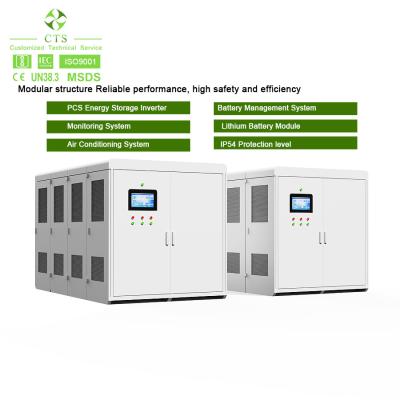 Китай Система хранения солнечных батарей CTS BESS 75 кВтх 150 кВтх 300 кВтх Lifepo4 Батарейный контейнер для EV CCS2 продается