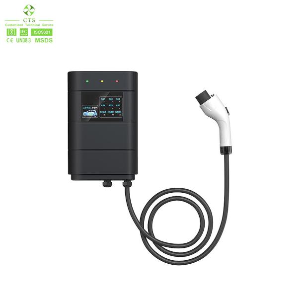 Quality Ground Fault Protection 22KW EV Charger Type 2 Wallbox and Portable 16A 32A for sale