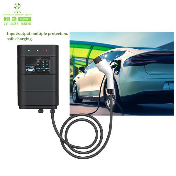 Quality Ground Fault Protection 22KW EV Charger Type 2 Wallbox and Portable 16A 32A for sale