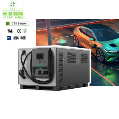 China CTS DC Fast Energy Storage Emergency Charging Station 65kWh 141kWh 60kW Portable Mobile Battery EV Charger for sale