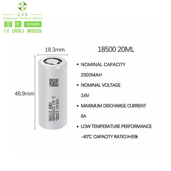 Quality 18650 lithium phosphate rechargeable battery cell 1500mah 2000mah 2500mah for sale