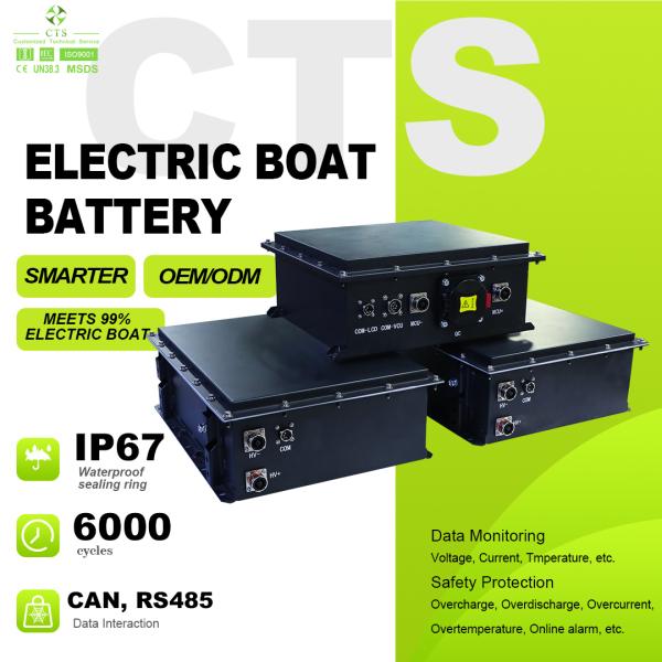 Quality CTS 307.2V 50Ah 20kWh Marine Lithium Battery Pack with IP67 Protection for Electric Yachts for sale