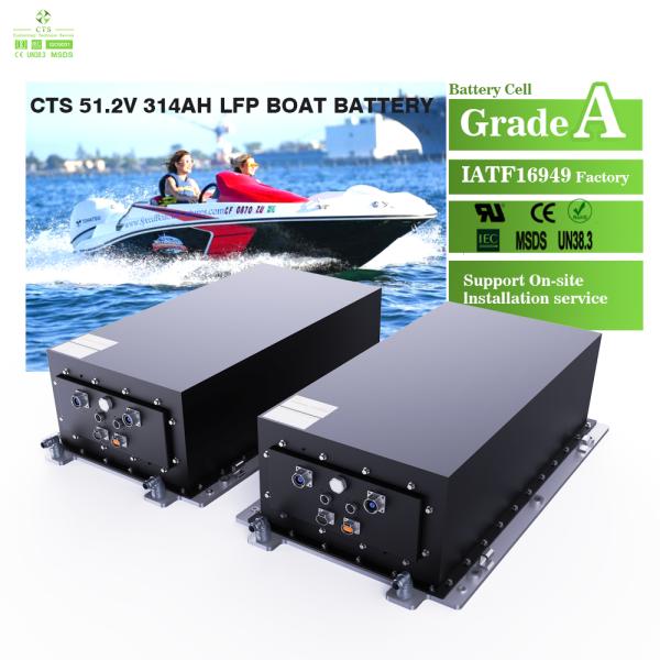 Quality 51.2V 314Ah LiFePO4 Marine Battery with IP67 Waterproof Design for Electric Catamarans for sale