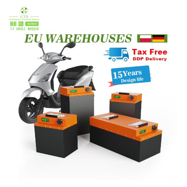 Quality CTS 60V 72V 30Ah 40Ah 50Ah Lithium Battery for Delivery E-bike Direct Factory Wholesale OEM ODM for sale