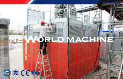 Cina Alta velocità rossa con a basso rumore, 2 tonnellate della gru della gabbia di iso Sc200 del Ce in vendita