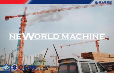 China QTZ63 6 Ton Small Building Tower Crane Safety Steel 140m Yellow for sale