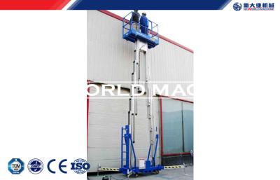 China Mobile elevating work platform safety single / double mast Aerial working platform for sale