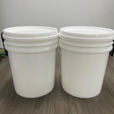 Cina 2 galloni 4 galloni di plastica trasparente di grado chimico secchio con coperchio e manico in vendita