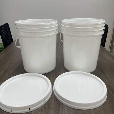 China Food Distribution Solutions 7 Gallon Plastic Bucket with Printed in Blue for sale