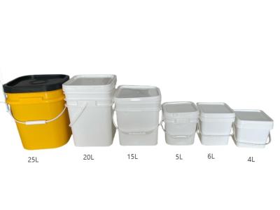 Cina Barattolo quadrato in polipropilene blu con personalizzazione 1L-25L Barattolo di plastica per durevole in vendita