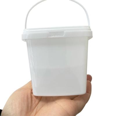 Китай Квадратная ведра 1L пластиковая емкость с крышкой для теплопередачи печати и GAP одобрен продается