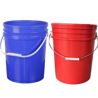 China 20L Round Plastic Container With Handle For Paint Snack PP Material Square for sale