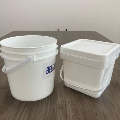 Cina Personalizzare secchio di plastica rotondo in 2L 5L 8L 10L 15L 20L per lo stoccaggio della polvere detergente in vendita