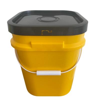 China Recyclable Plastic Buckets 1 Gallon and 5 Gallon Sizes with GAP/ISO/FDA Certification for sale