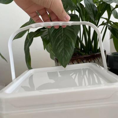 China Square Bucket With Lid and Handle for Plastic Food Container Storage of Dry Food Nuts for sale