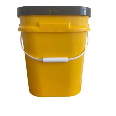 China Voedingsmiddelenkwaliteit plastic emmer met deksel zijde scherm warmteoverdracht en IML print opties Te koop
