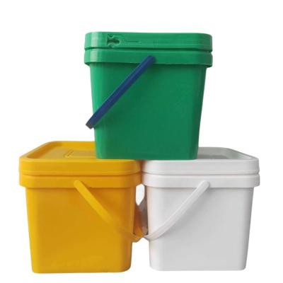 China Vierkante plastic emmer helder wit 32 oz- 6,5 gallon voor langdurige voedingsmiddelen voor huisdieren Te koop