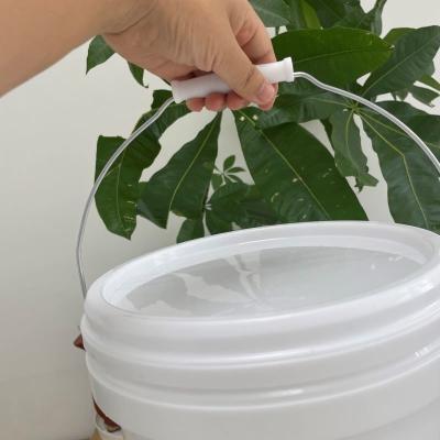 Cina 1Spessore.0-2.5 mm Bottile di vernice in plastica personalizzato 5L PP Pail Contenitore rotondo bianco in vendita