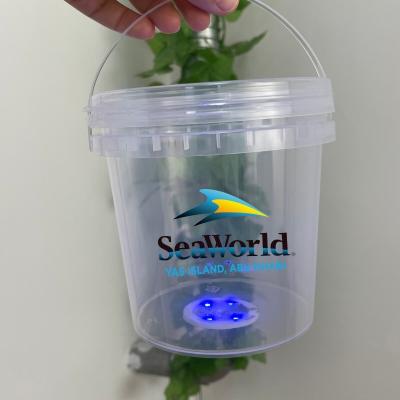 中国 バール カスタムロゴ 蓋付きプラスチックバケツ 500ml/1L LEDライト 耐久性・環境に優しい 販売のため