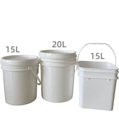 Cina Strumento personalizzato 2L 5L 8L 10L 20L 25L 5 galloni secchio di plastica con coperchio e maniglia durevole in vendita