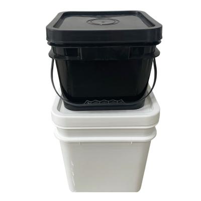 Cina Durable 2 Gallon Square Bucket Transparent Custom LOGO Stampato Realizzato e personalizzabile in vendita