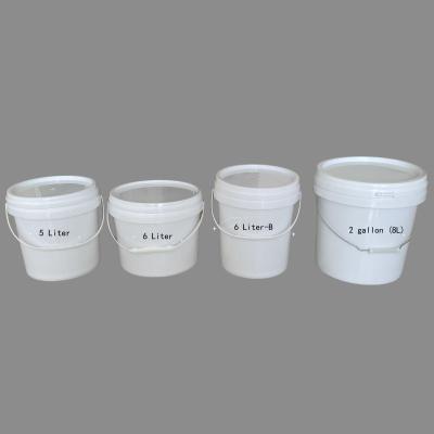 China Transparante plastic emmer van 5 liter met uitlaatdeksel voor vloeistofcontainer GAP/ISO/FDA-certificaat Te koop