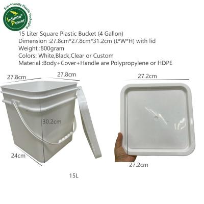 Cina Scafo di plastica quadrata con coperchio durevole e soluzione di stoccaggio in vendita