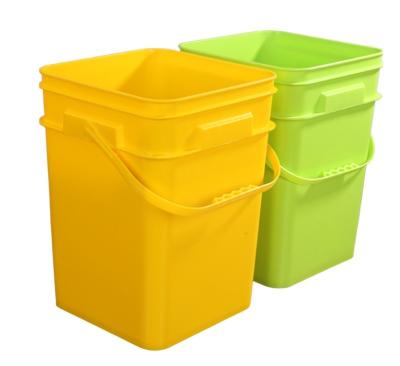 Cina 5L-20L Scafo quadrato di plastica con stampa personalizzata e materiale in polipropilene in vendita