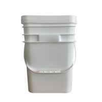 China 5L-20L Pail Square Plastic Bucket with Customized Printing and Polypropylene Material for sale