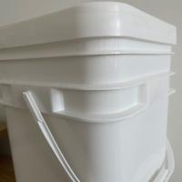 China 5L-20L Pail Square Plastic Bucket with Customized Printing and Polypropylene Material for sale