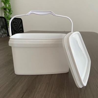 China Tool Durable 3L 5L Plastic Bucket with Printed or Sticker Label and Buckets Lid Handle for sale