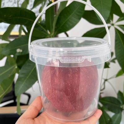 中国 GAP/ISO/FDA 1L 安全食品グレード容器のための小さな透明プラスチックバケツ 販売のため