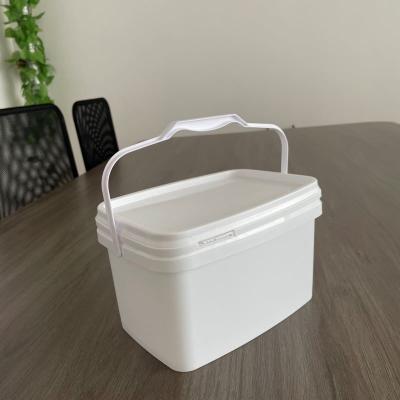 China Tool Durable 3L 5L Plastic Bucket with Printed or Sticker Label and Buckets Lid Handle for sale