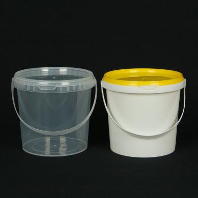 中国 GAP/ISO/FDA 1L 安全食品グレード容器のための小さな透明プラスチックバケツ 販売のため
