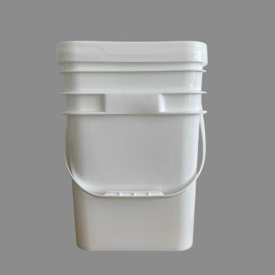 Cina 3-25L secchi di plastica quadrati con manico e accessori in vendita