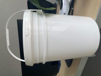 China Round 6.5 Gallon Container 25 Liter Plastic Bucket with Lid and 1.0 to 2.5 MM Thickness for sale