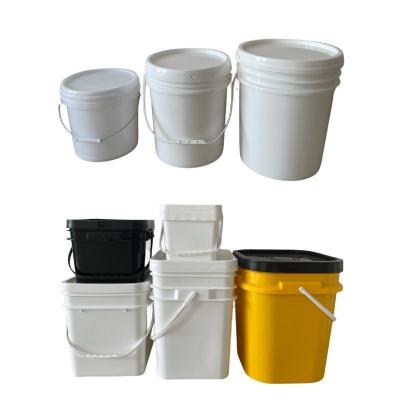 China Vierkante plastic emmer 1L/2L/3L/4L/5L rechthoekige plastic emmer met deksel Te koop