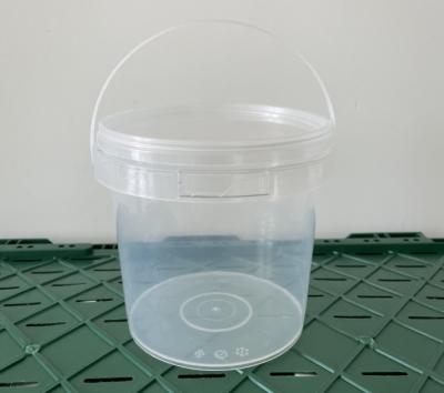 Cina Personalizzazione industriale secchi di plastica trasparenti da 300 ml a 500 ml a 750 ml con coperchio e coperchio in vendita